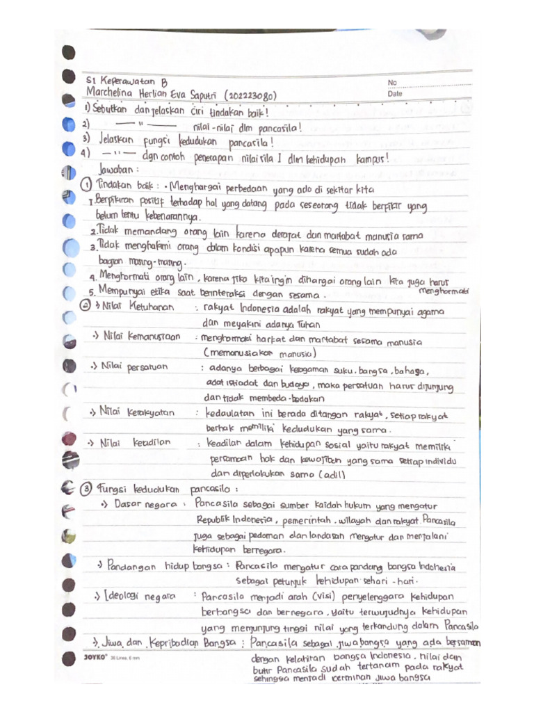 Marchelina Herlian Eva Saputri - 202223080 - Quis | PDF