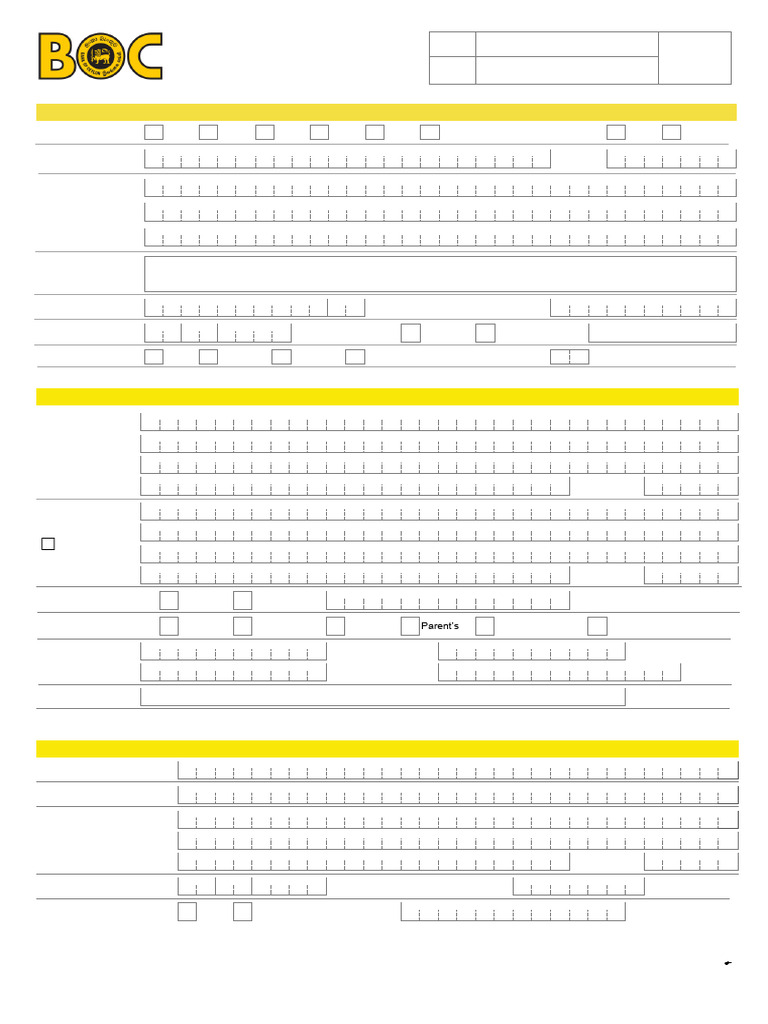 Boc Customer Registration Application For Personal Customers Form - en | PDF | Economies