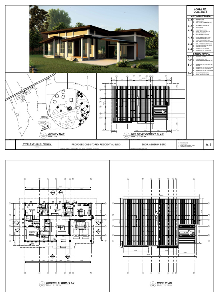 1 Storey Building With Solving | PDF