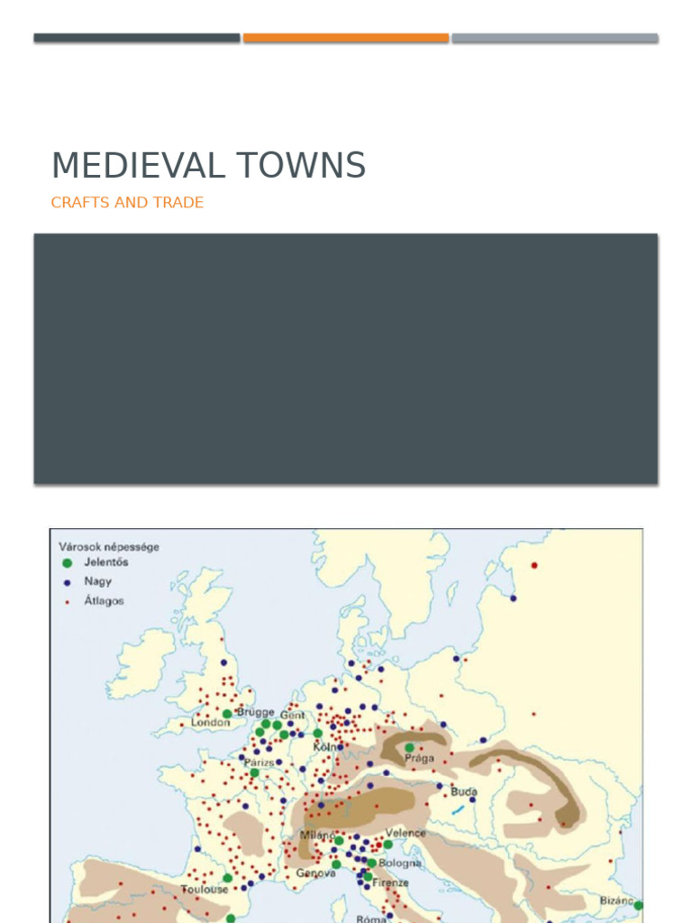 Medieval Towns and Trade | PDF