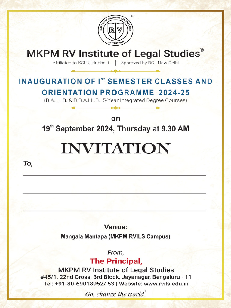Orientation Invitation | PDF