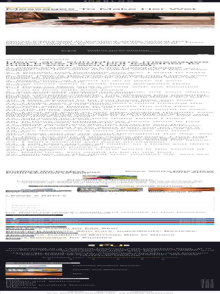 Messages To Make Her Wet | PDF