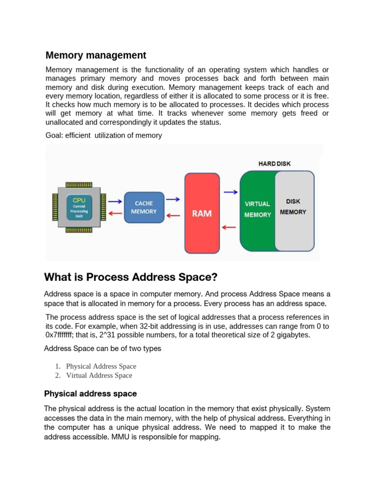 Lecture25-35 - UNIT 1 - Memory Management | PDF