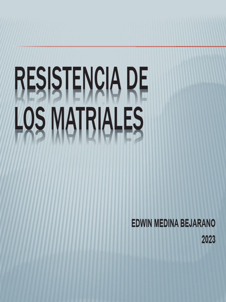 Resistencia de Los Materiales 1 Julio | PDF