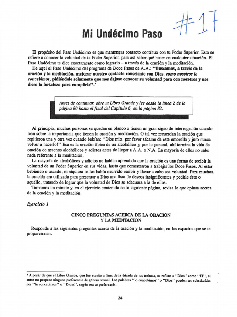 17-Mi Undecimo Paso. | PDF