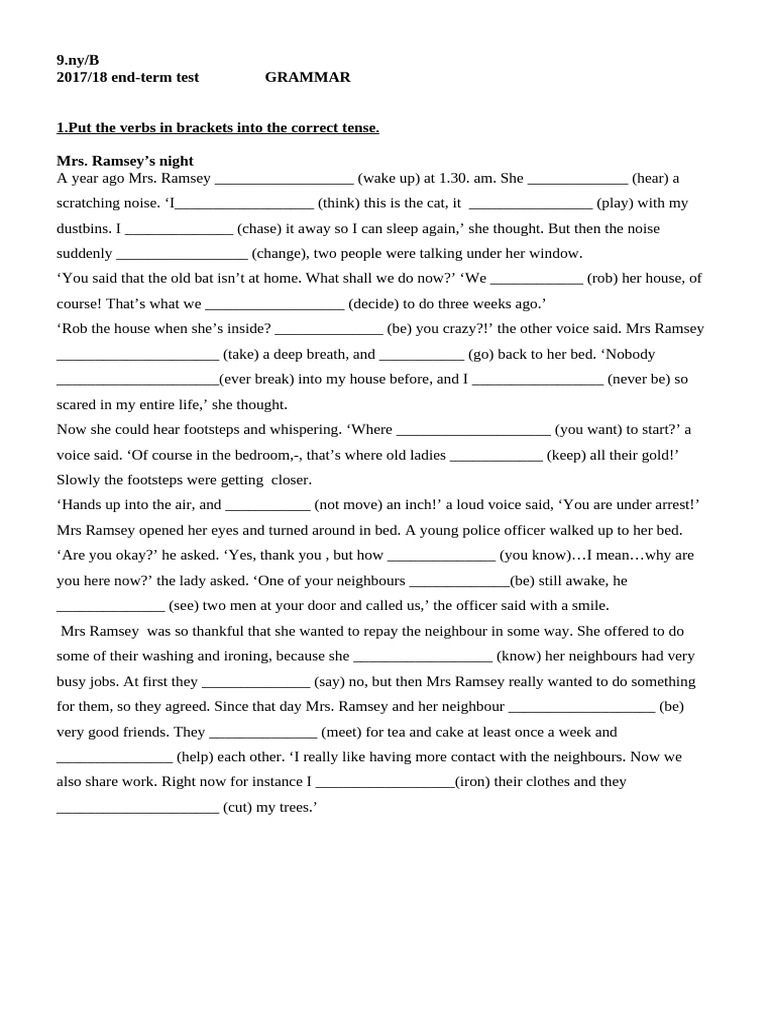 NYEK Kezdő Grammar 2018 B | PDF