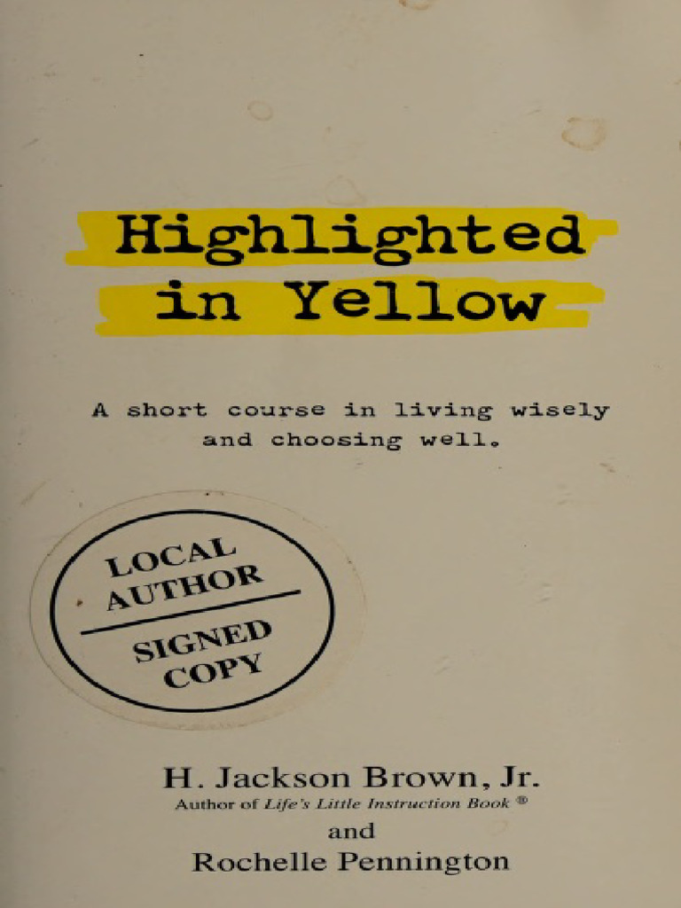 Highlighted in Yellow | PDF