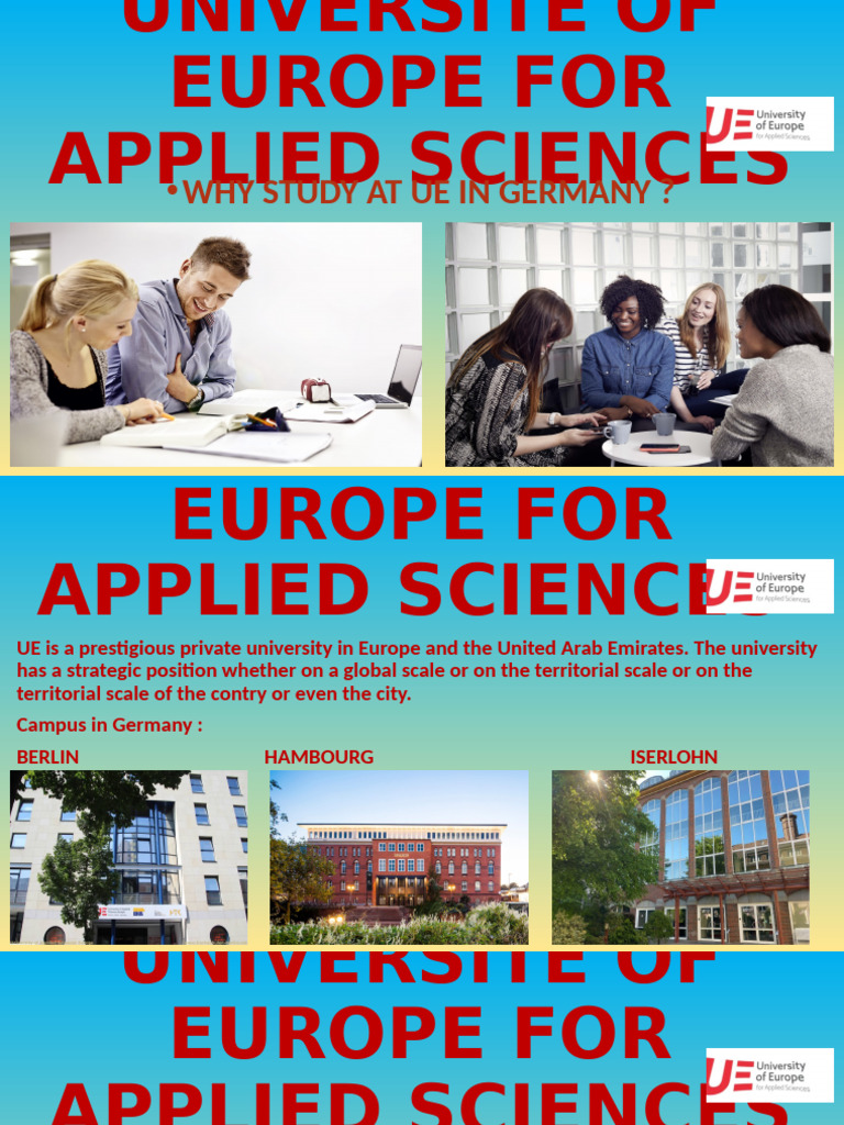 University of Europe For Applied Sciences | PDF