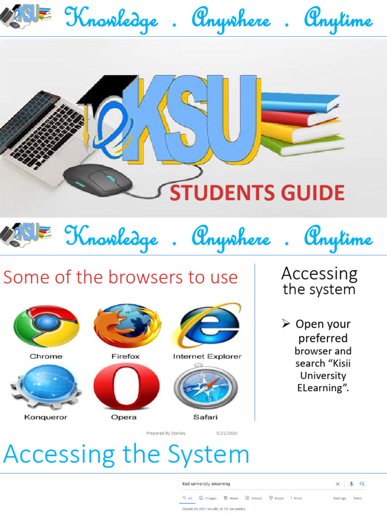 KSU ELearningStudent Guide | PDF
