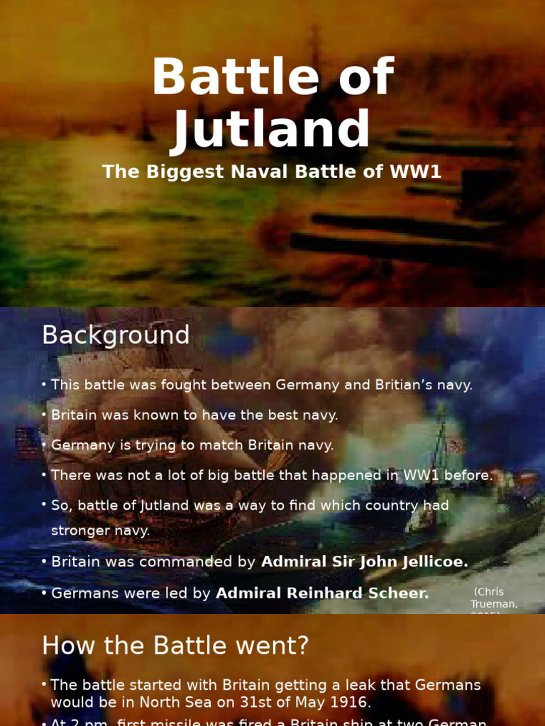 20th Century World History - Battle of Jutland Presentation | PDF
