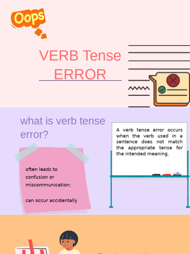 Unit 1 Verb Tense Errors Lecture 4 2 | PDF