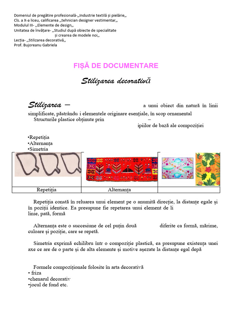 X - Elemente de Design-Fisa de Documentare - Bujoreanu Gabriela-2 | PDF