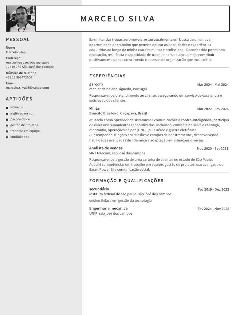 Marcelo CV | PDF