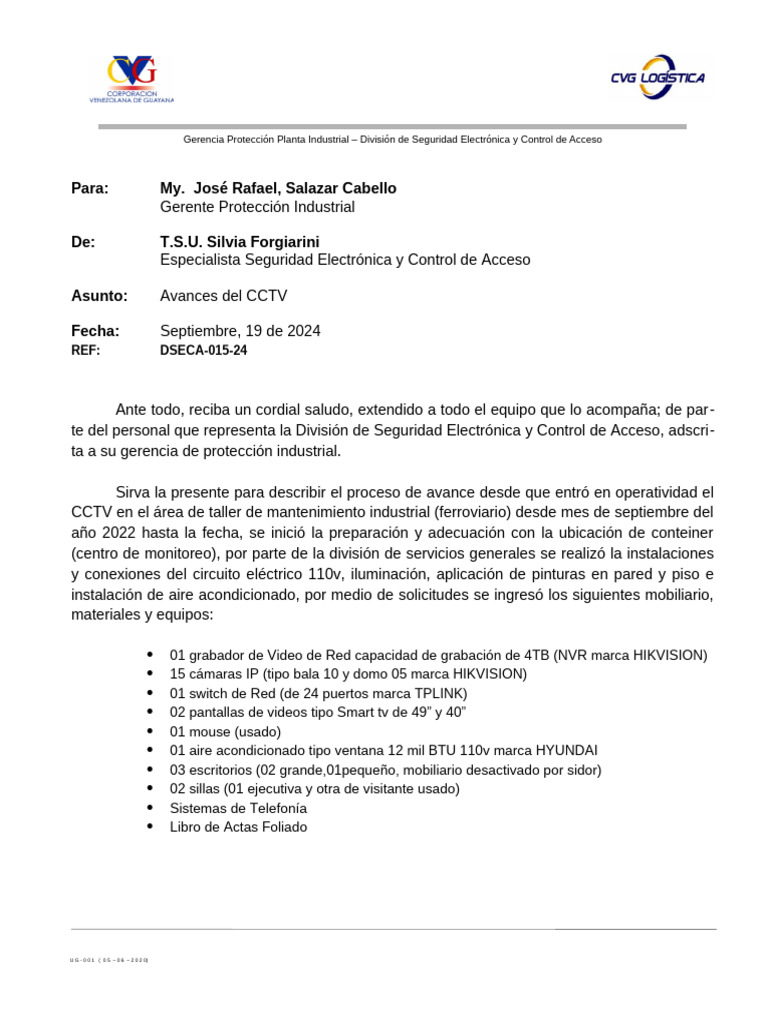 Avance Seca Actual | PDF