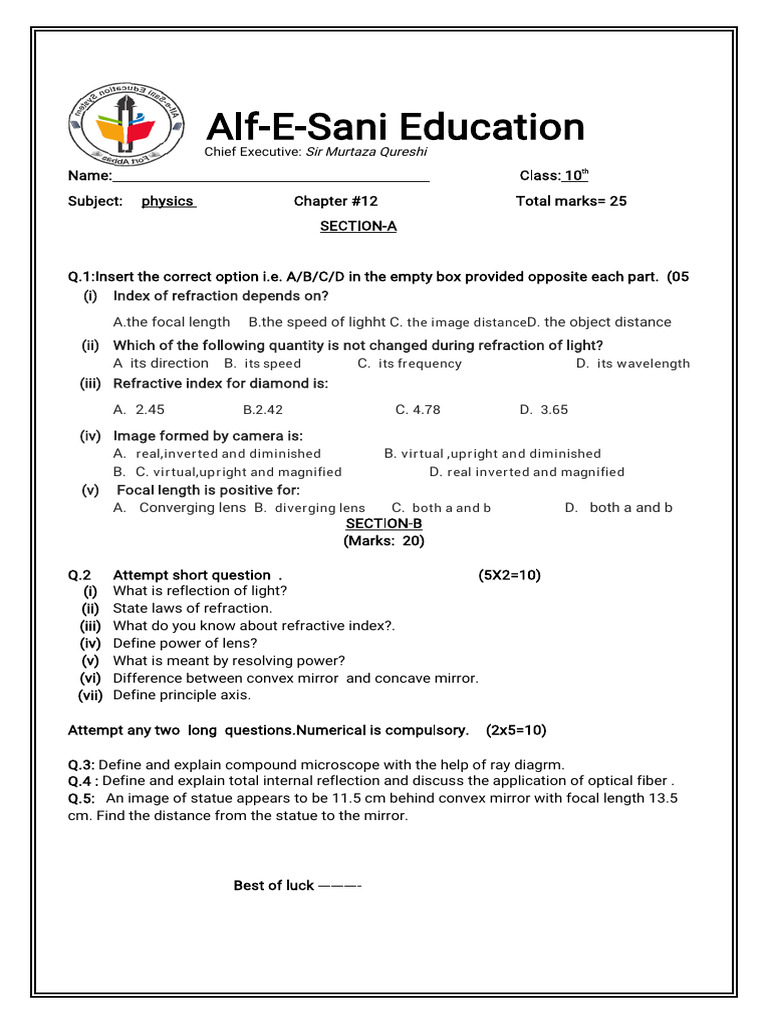 10 Physics CHP 12 | PDF
