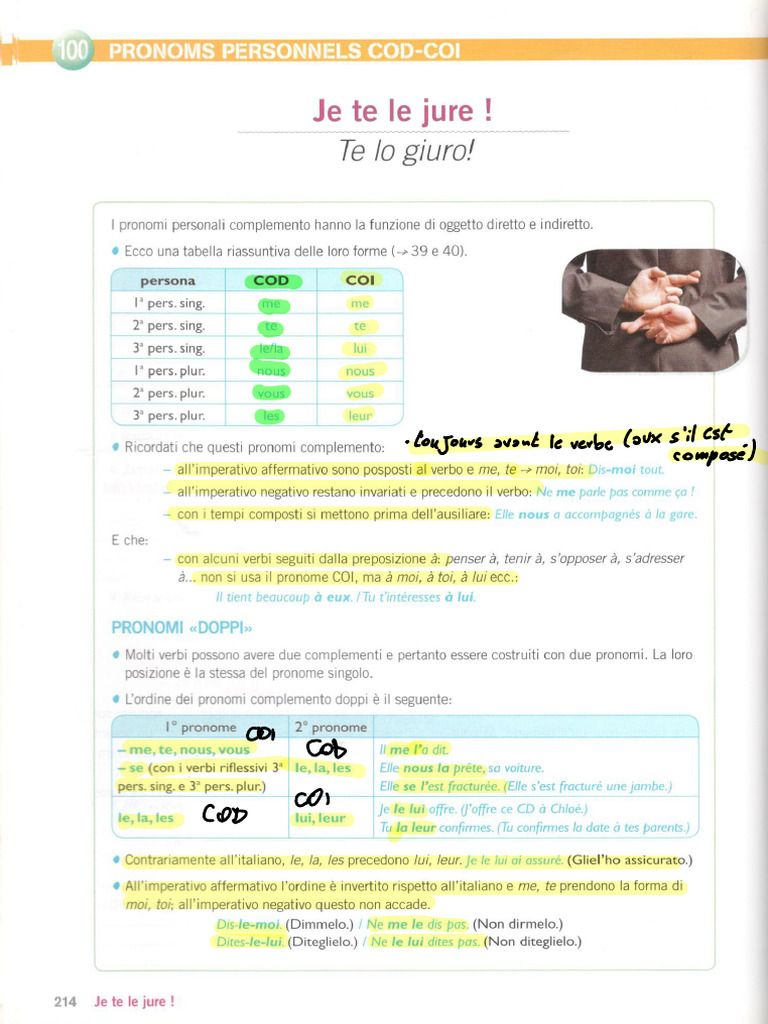 Pronoms COD COI | PDF