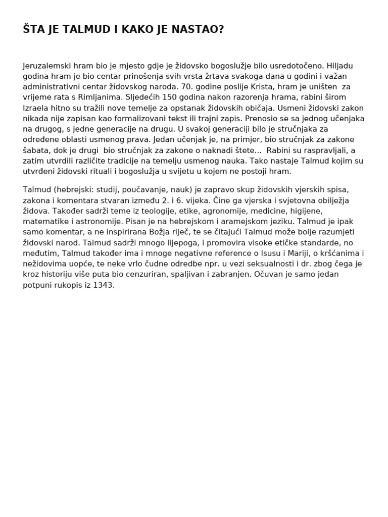 Talmud Word | PDF