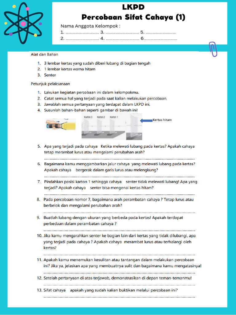 0817 LKPD Ma-Gelombang-Cahaya-2 | PDF