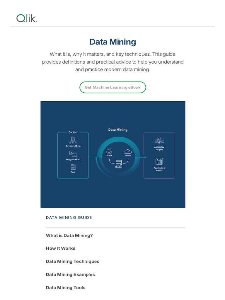 16 Data Mining Techniques The Complete List | PDF