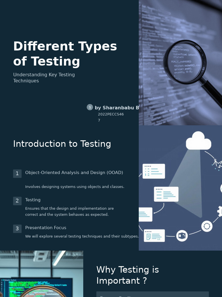 Different Types of Testing | PDF