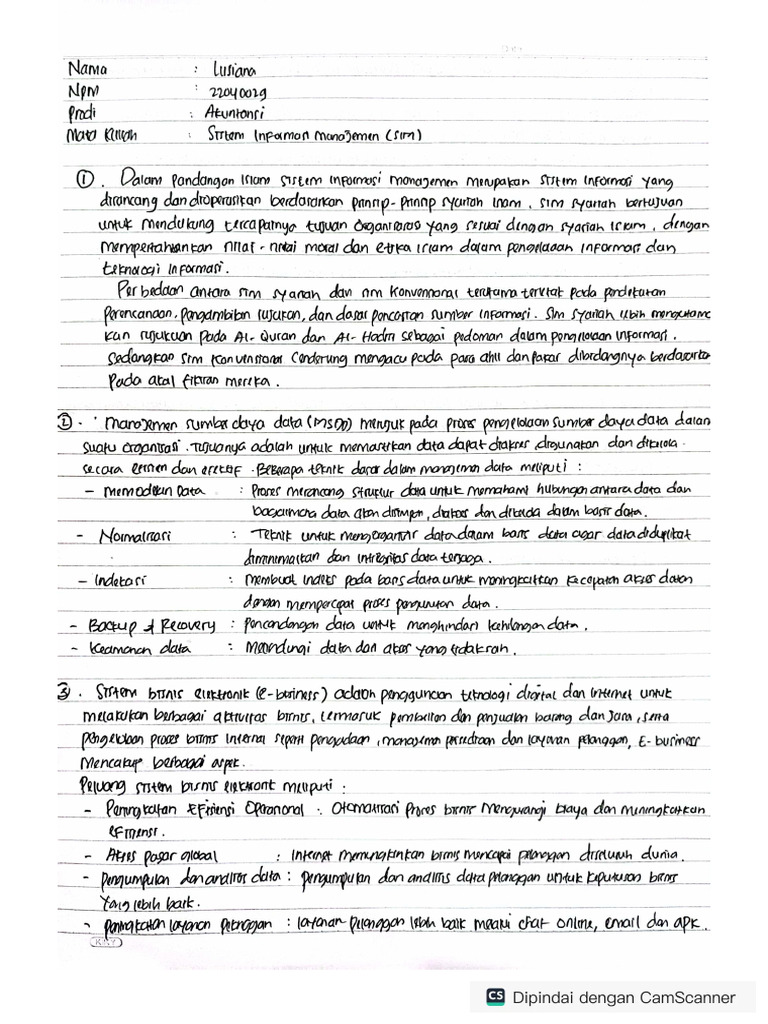 Uas Sim Lusiana | PDF