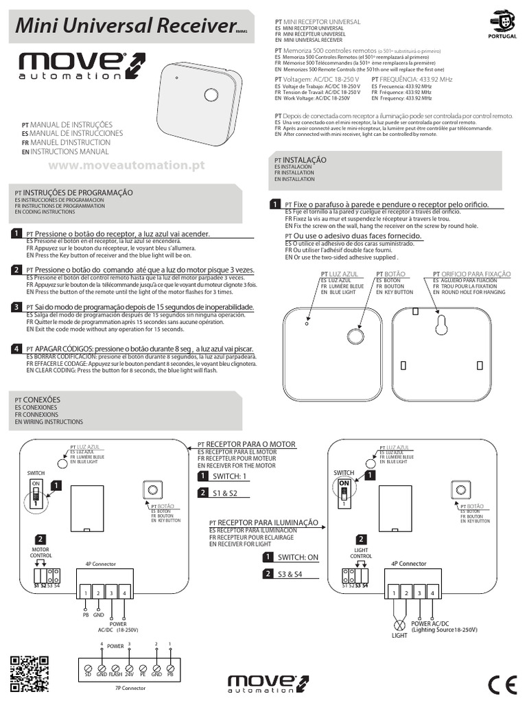 Mini Universal Receiver User Manual | PDF | Electricity | Electrical ...