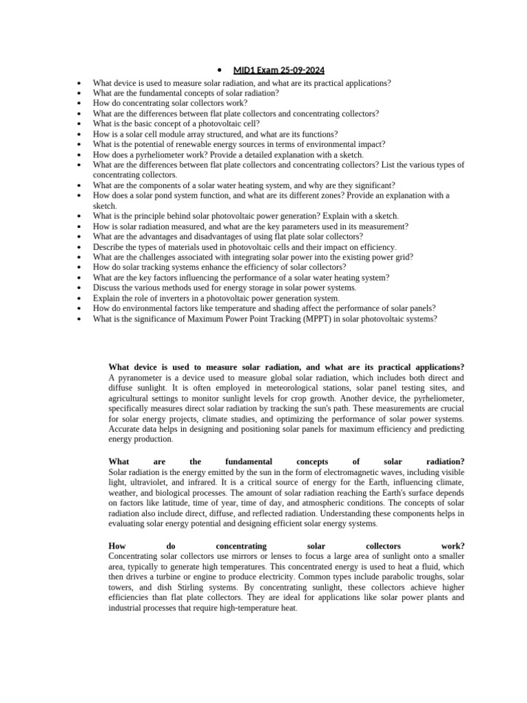 MID1 Exam 25-09-2024 | PDF