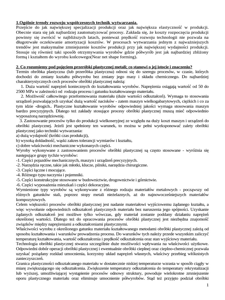 Sciaga Na Egzamin | PDF