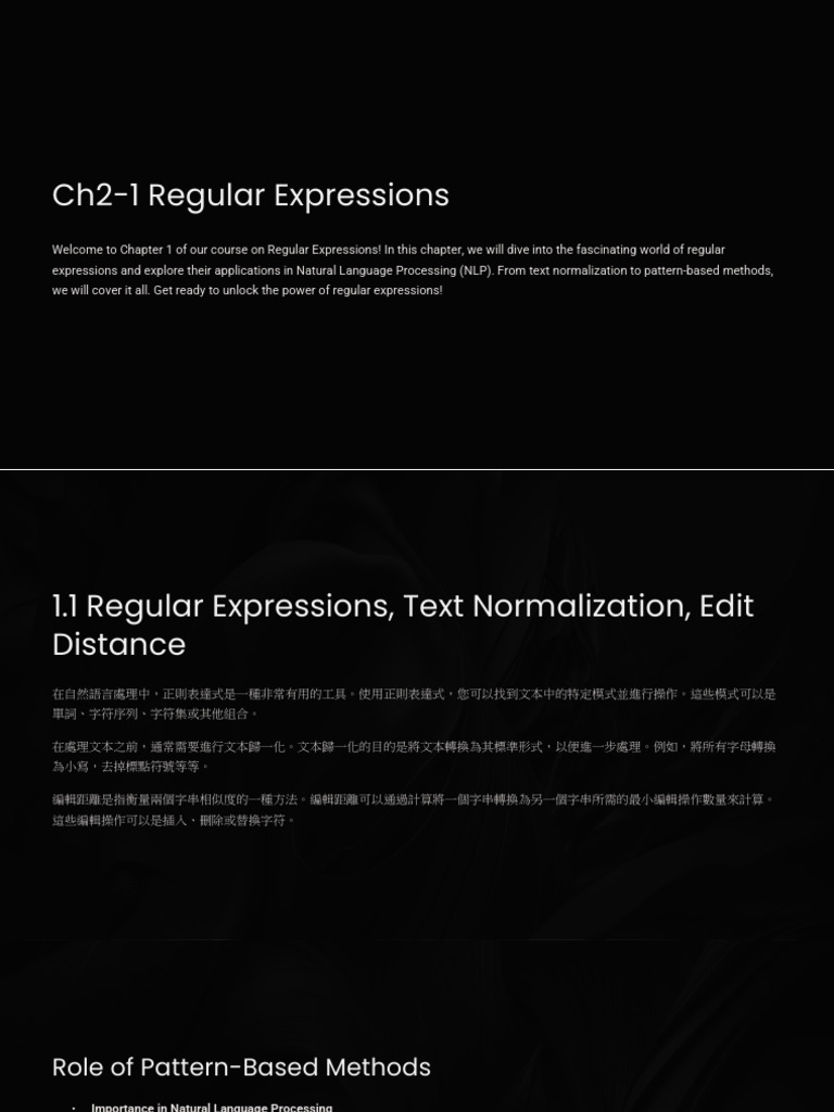 Ch2 Regular-Expressions and Words | PDF