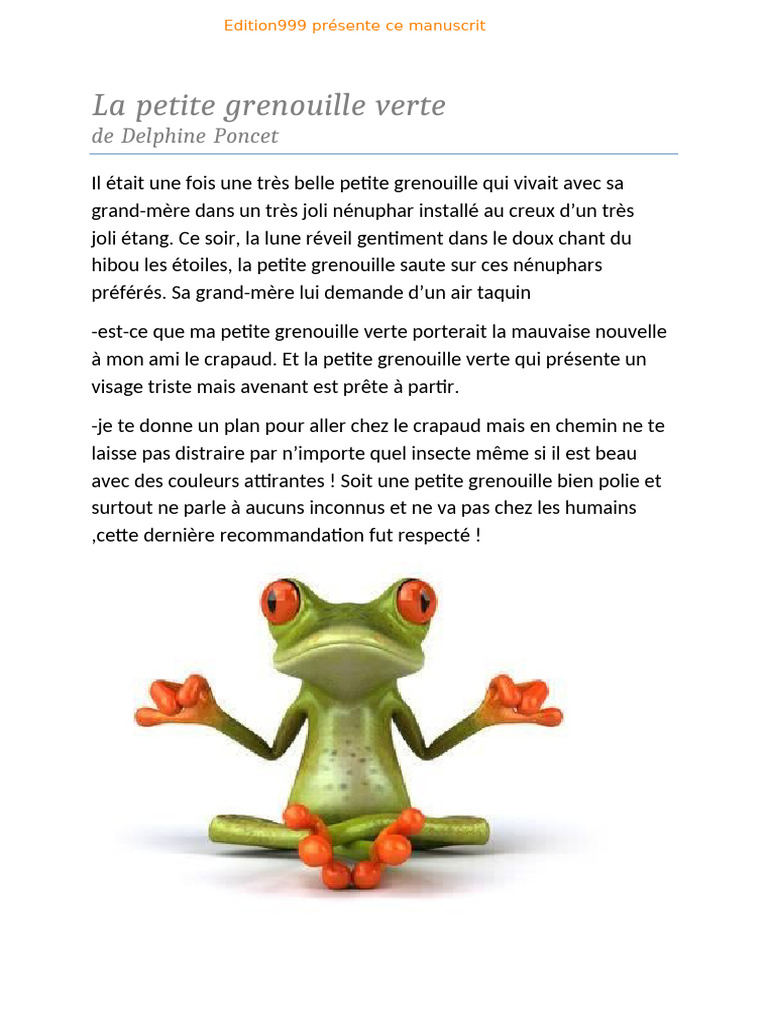 La Petite Grenouille Verte | PDF