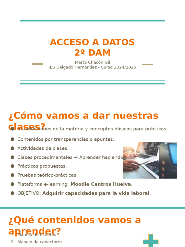 Presentacion Acceso A Datos DAM | PDF