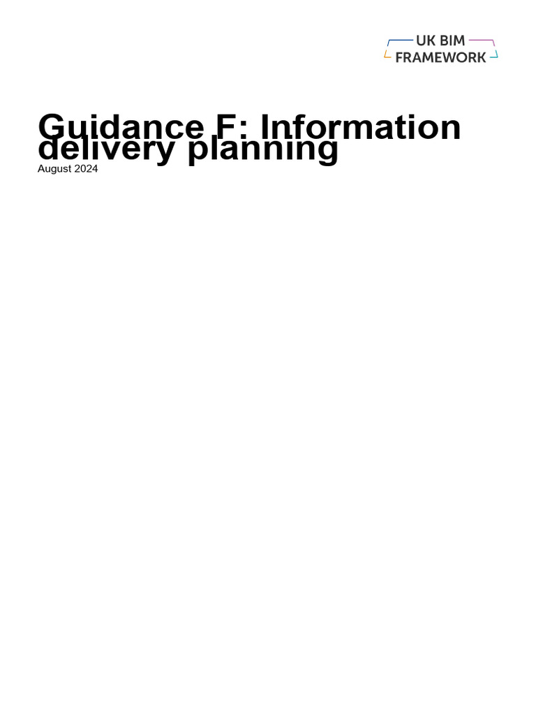 Guidance F Information Delivery Planning | PDF