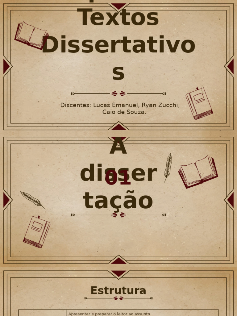 Slides - Texto Dissertativo - PTL | PDF