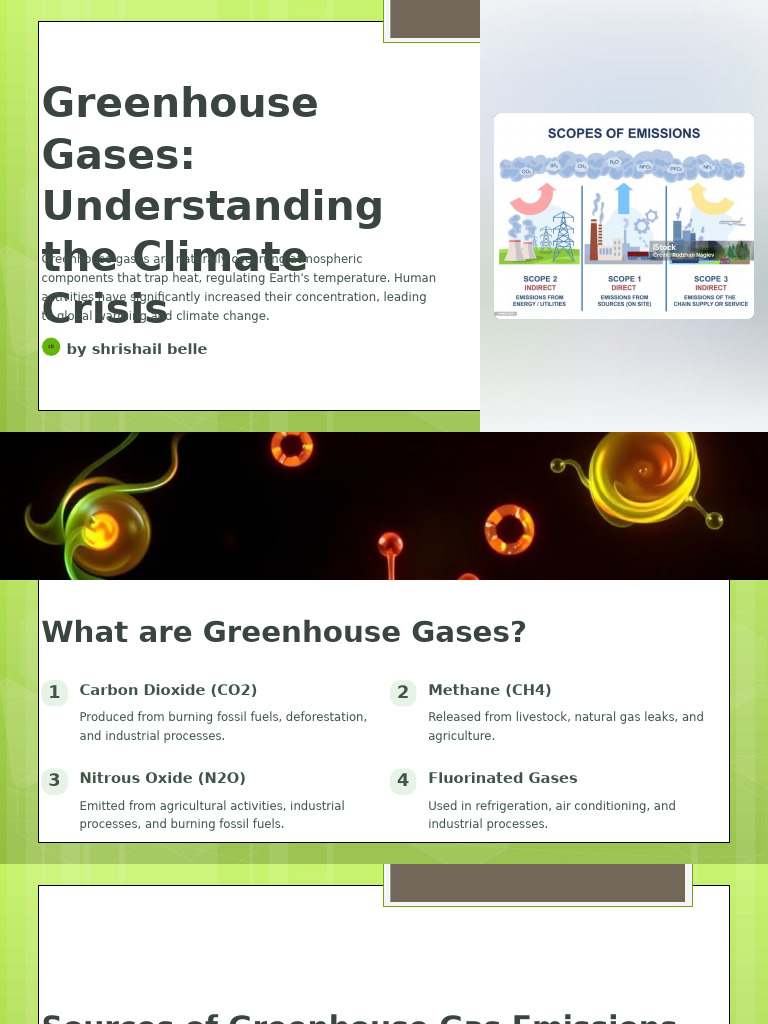 Greenhouse Gases Understanding The Climate Crisis | PDF