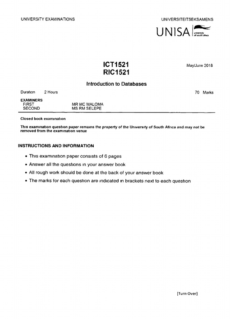 Ict1521 2018 6 e 1 | PDF