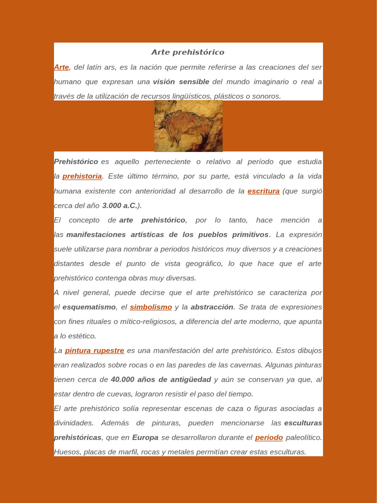 Arte Prehistorico Pdf