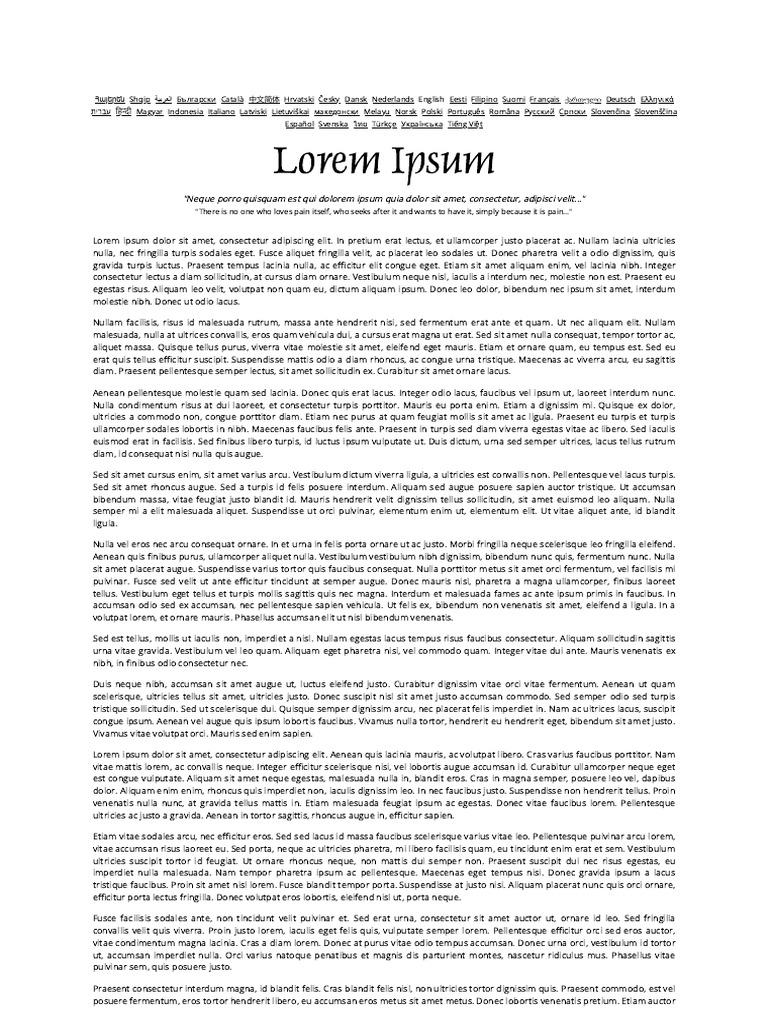 Lorem Ipsum - All The Facts - Lipsum Generator | PDF