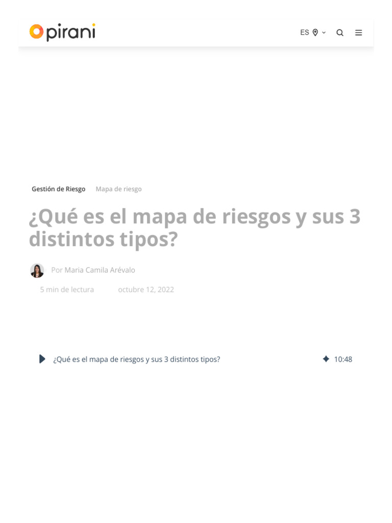 ¿Qué Es El Mapa de Riesgos y Sus 3 Distintos Tipos | PDF ¿Qué Es El Mapa de Riesgos y Sus 3 Distintos Tipos | PDF