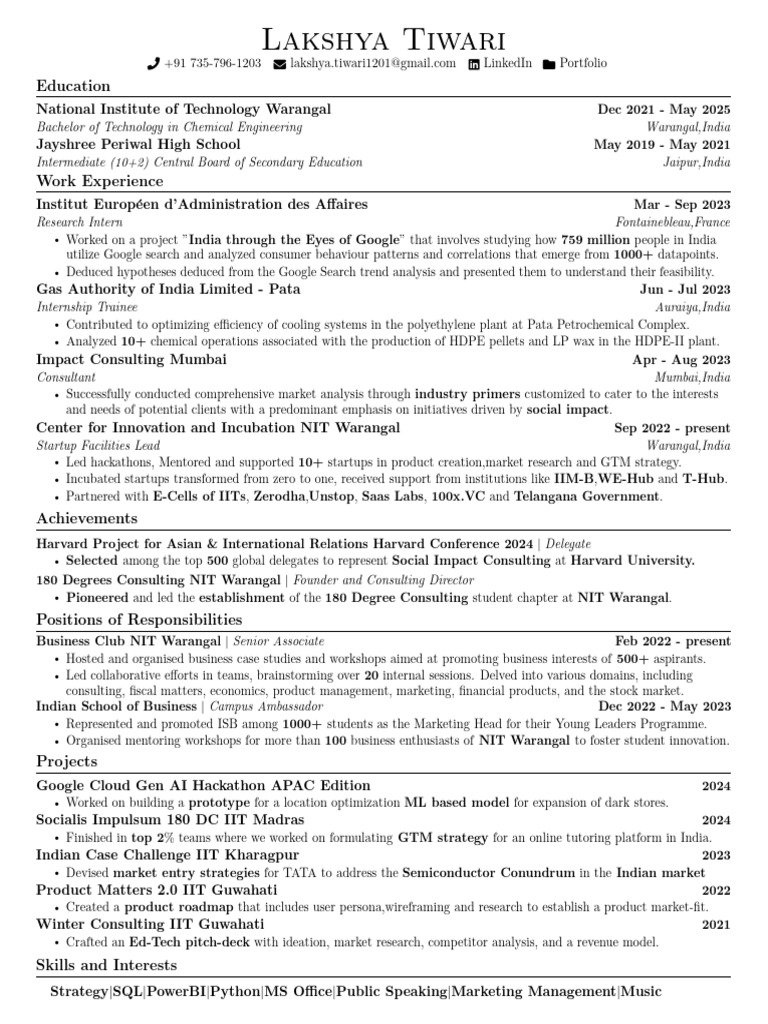 LT Resume May2024 | PDF
