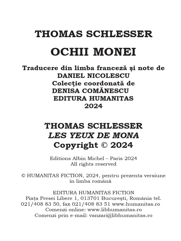Schlesser, Thomas - Ochii Monei - V.0.9.8 | PDF