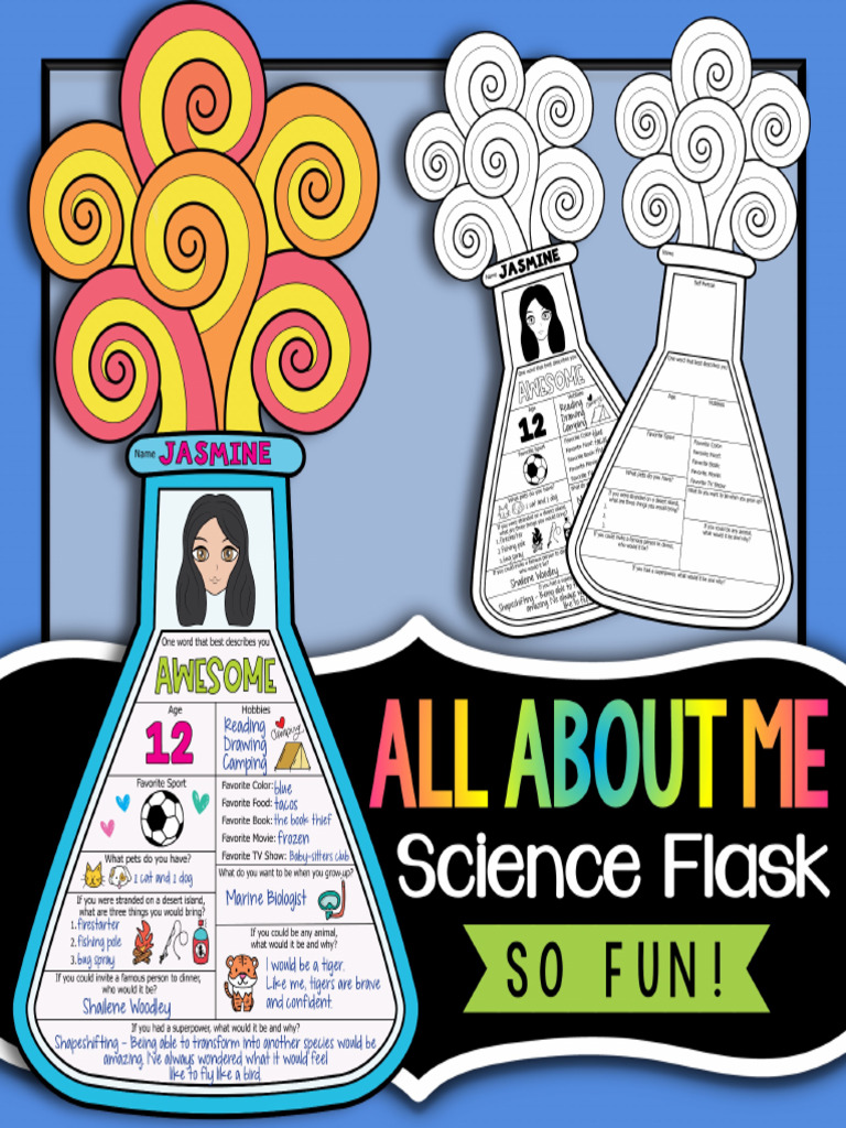 AllAboutMeScienceFlaskFirstDayofSchoolScienceActivity 1 | PDF