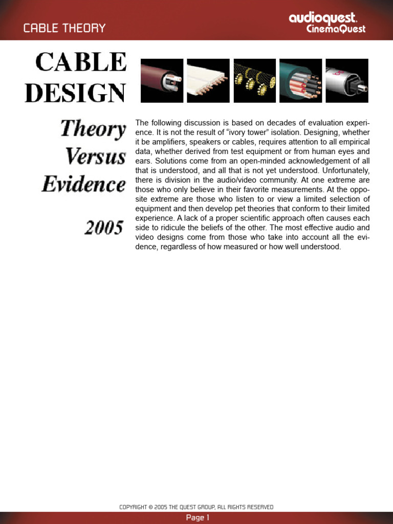 Aq Cable Theory | PDF