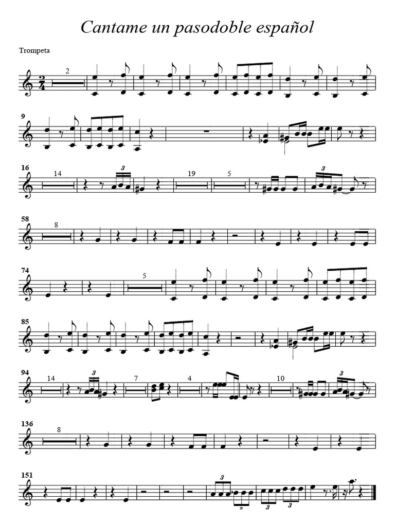 Cantame Un Pasodoble | PDF