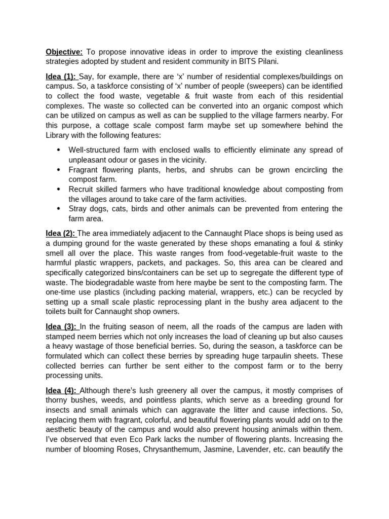 Proposal For Waste Disposal - KUCHIBHOTLA ANANYA KIRTHI | PDF