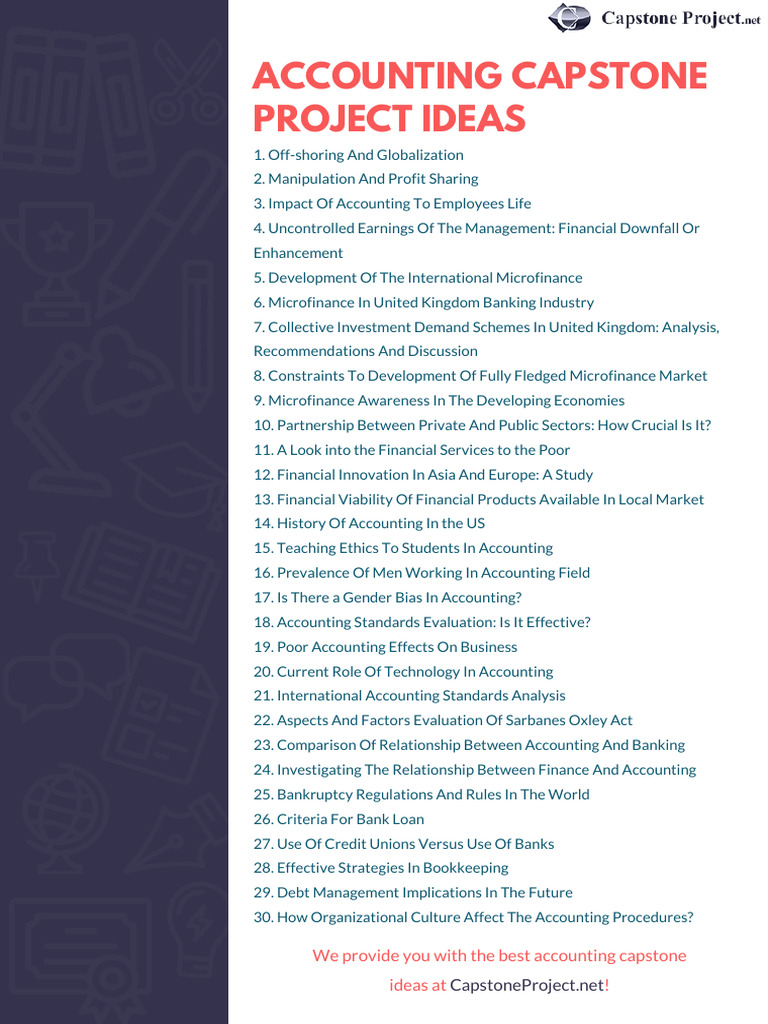 List of Accounting Capstone Project Ideas | PDF