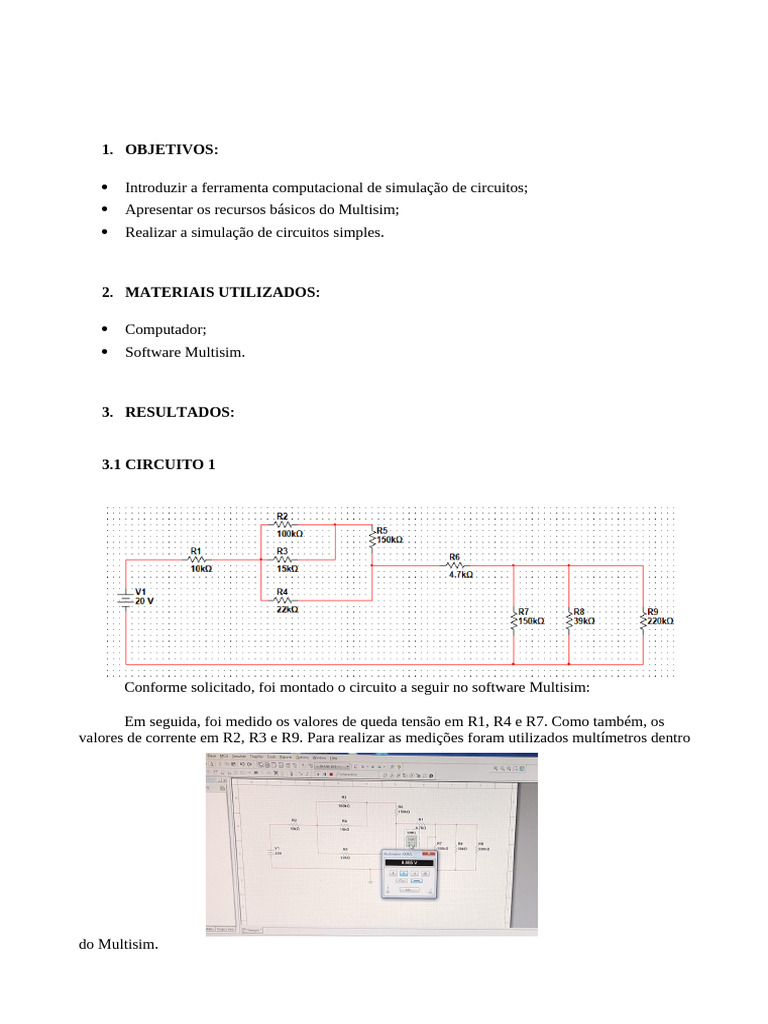 Relatorio 03 Do Lab Circuitos I | PDF