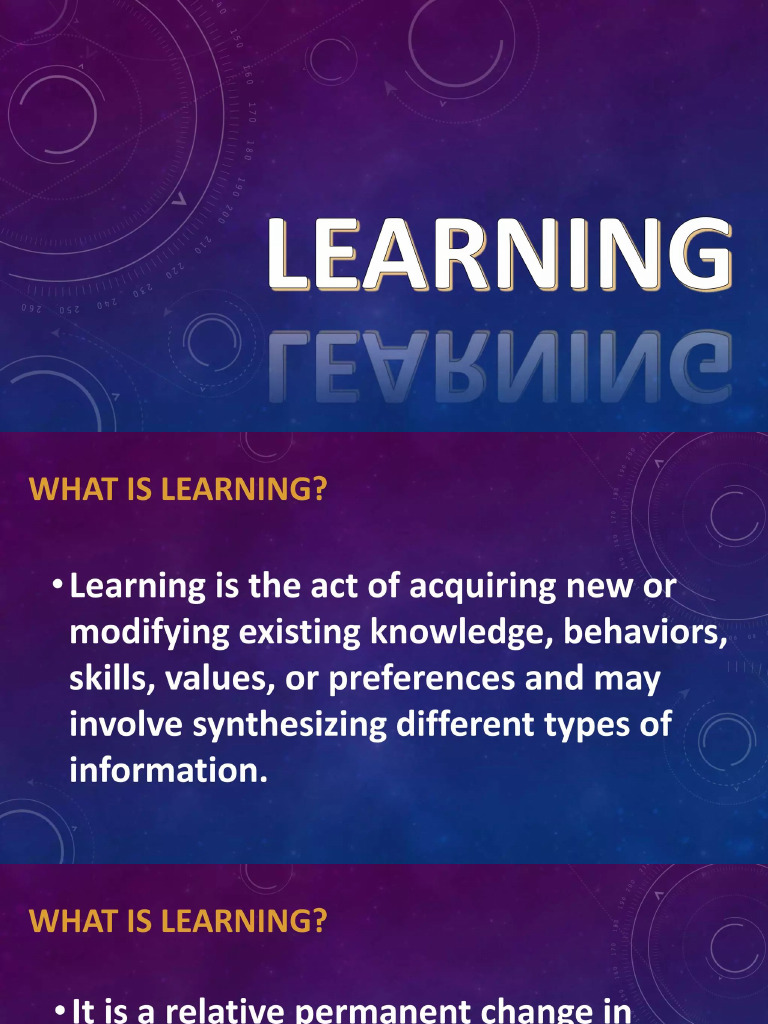 Psychology Learning PDF | PDF