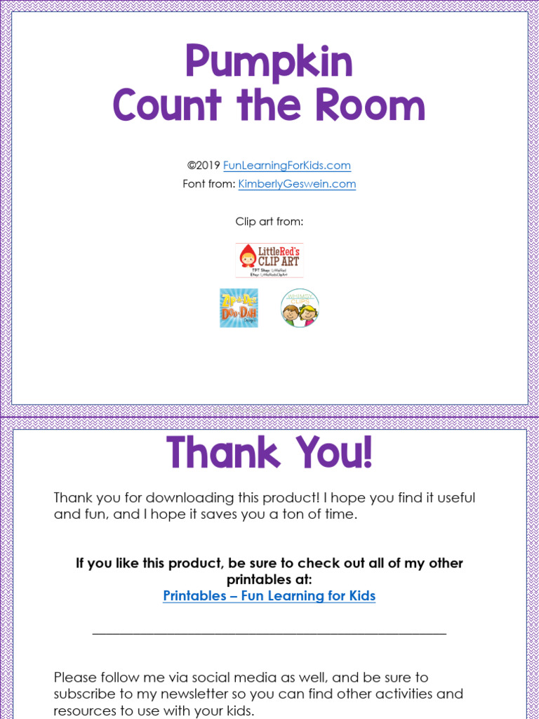 Pumpkin Count The Room | PDF