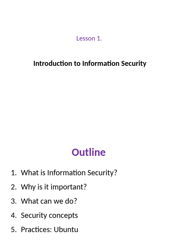Bài 1 - Tổng Quan Về ATTT | PDF