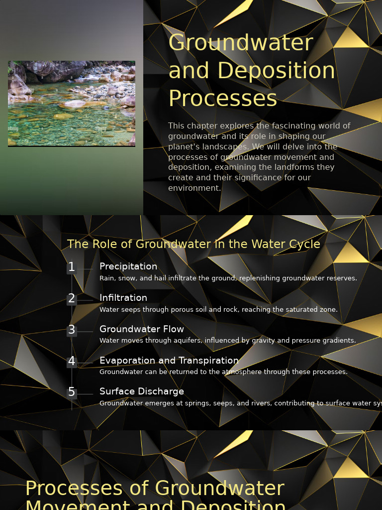 Groundwater and Deposition Processes | PDF